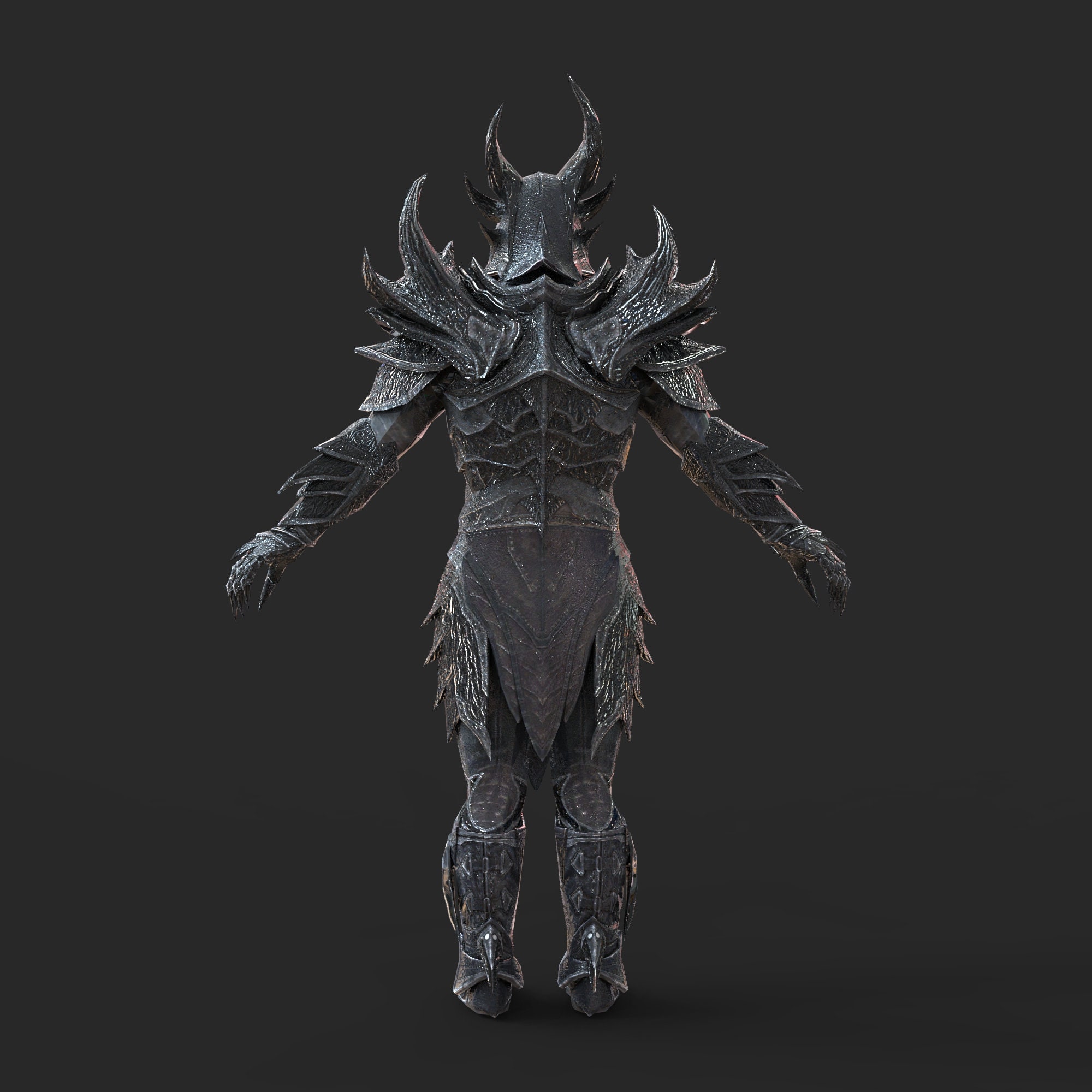 Daedric Skyrm Custom Full Body Wearable Armor With Helmet 3D - Etsy