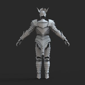 Maliketh Knight Custom Full Armor With Helmet Wearable 3D Model STL - Etsy