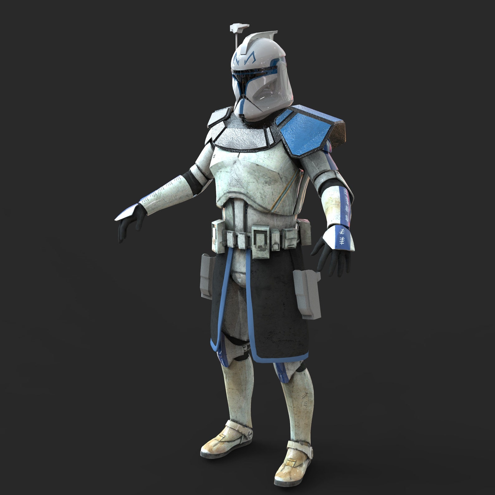 Captain Rex Phase 1 Custom Full Body Wearable Armor With Helmet 3D ...