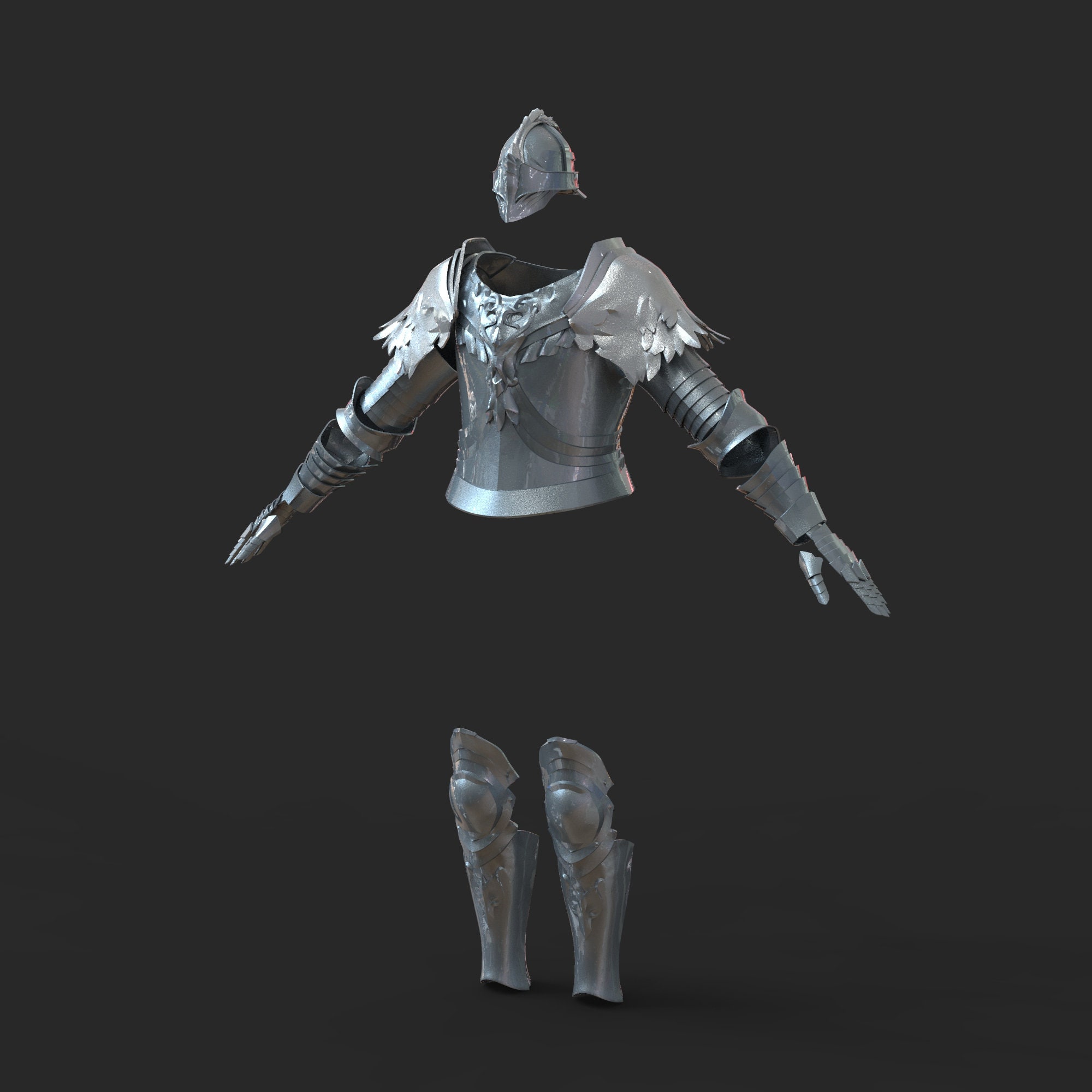 Rage Wolf Custom Full Body Wearable Armor With Helmet and Sword 3D ...