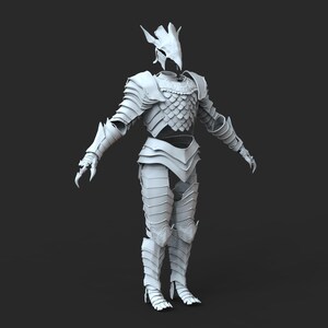 Maliketh Knight Custom Full Armor With Helmet Wearable 3D Model STL - Etsy
