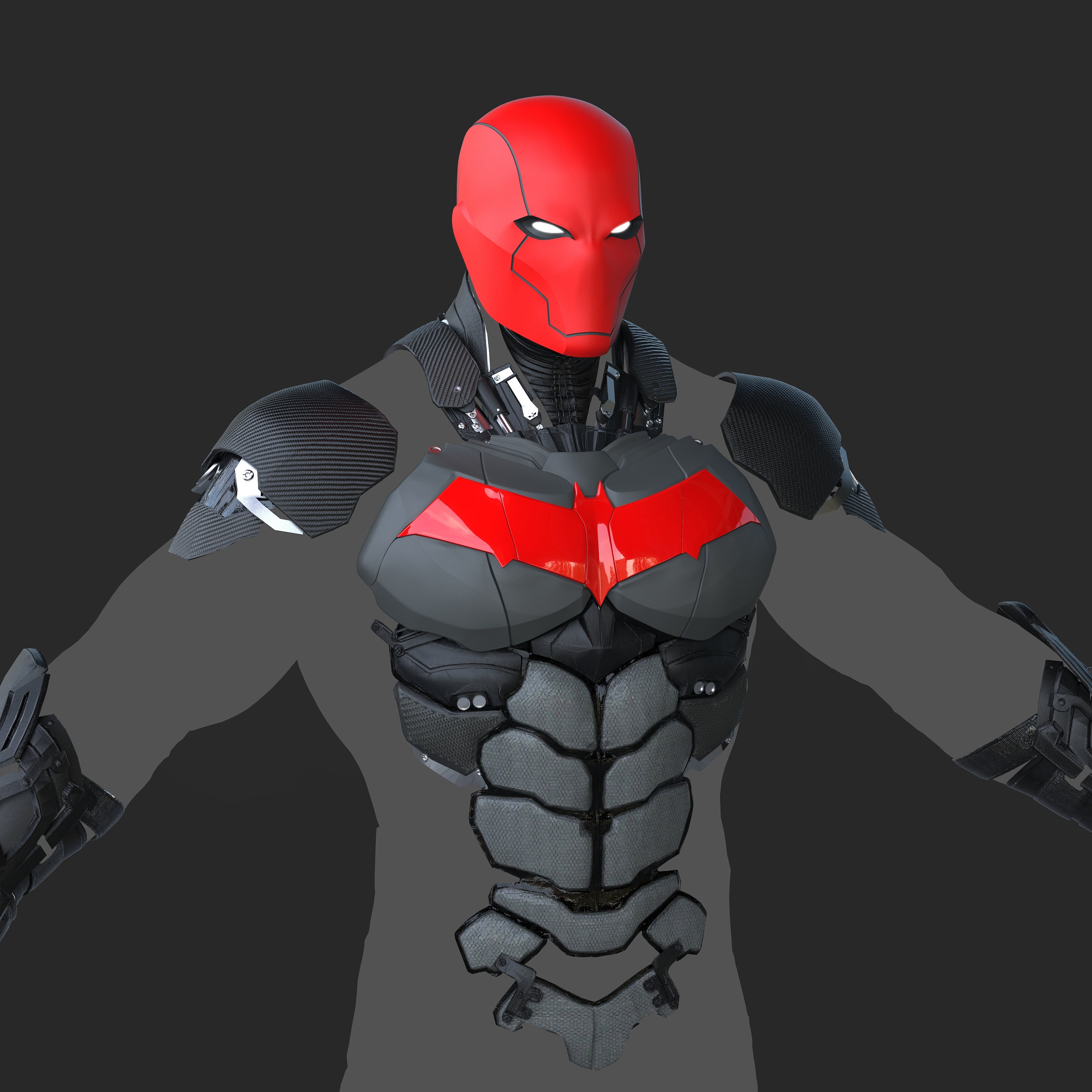 Redhood Rebirth Custom Full Body Wearable Armor With Helmet 3D - Etsy UK