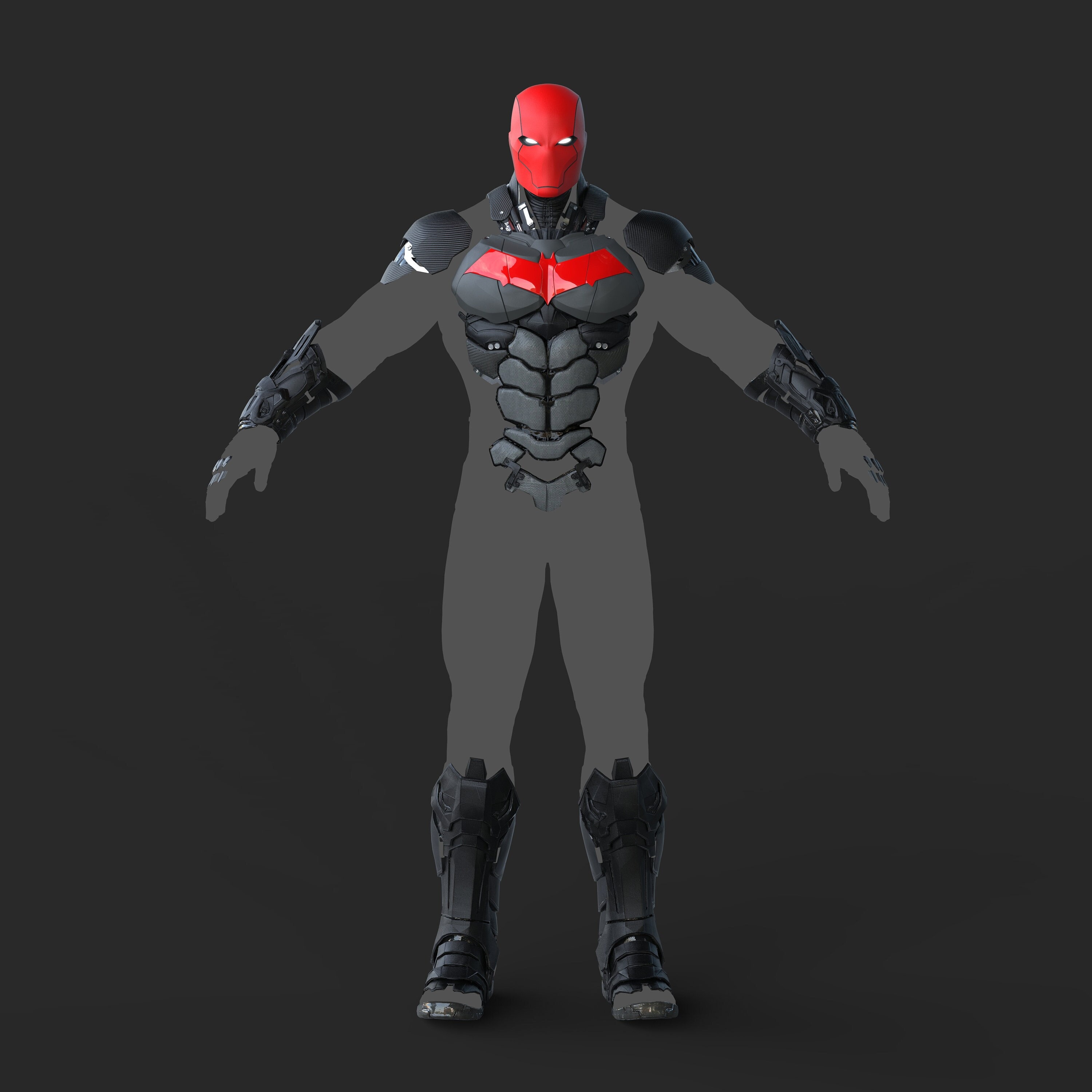 Redhood Rebirth Custom Full Body Wearable Armor With Helmet 3D - Etsy