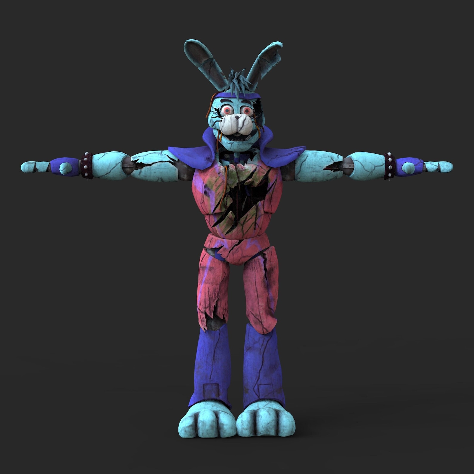 Glamrock Bonnie Ruin Custom Body Parts With Head Wearable 3D - Etsy