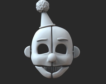 FNAF Puppet Mask 3D Model Five Nights at Freddy's - Etsy Israel
