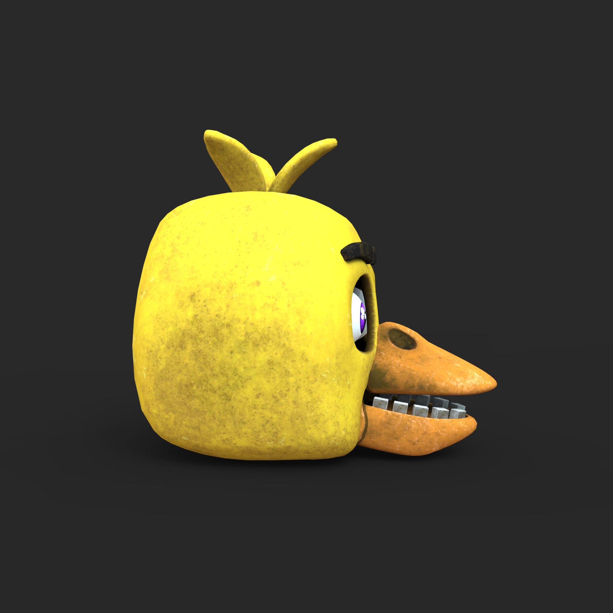 Chica 1 Furry Custom Mask Wearable 3D Model STL - Etsy