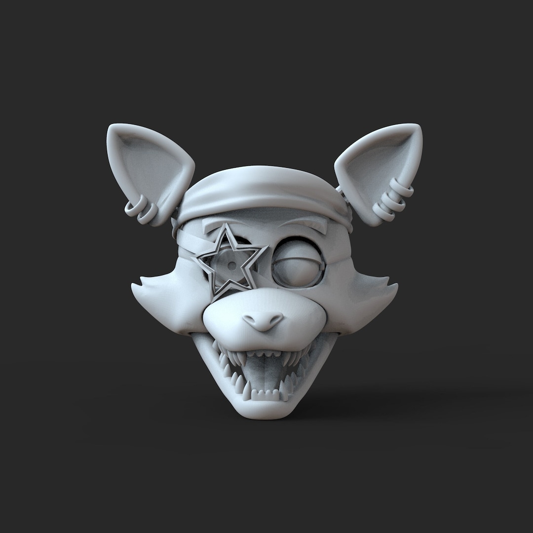 Glamrock Foxy Custom Head Wearable 3D Model STL - Etsy