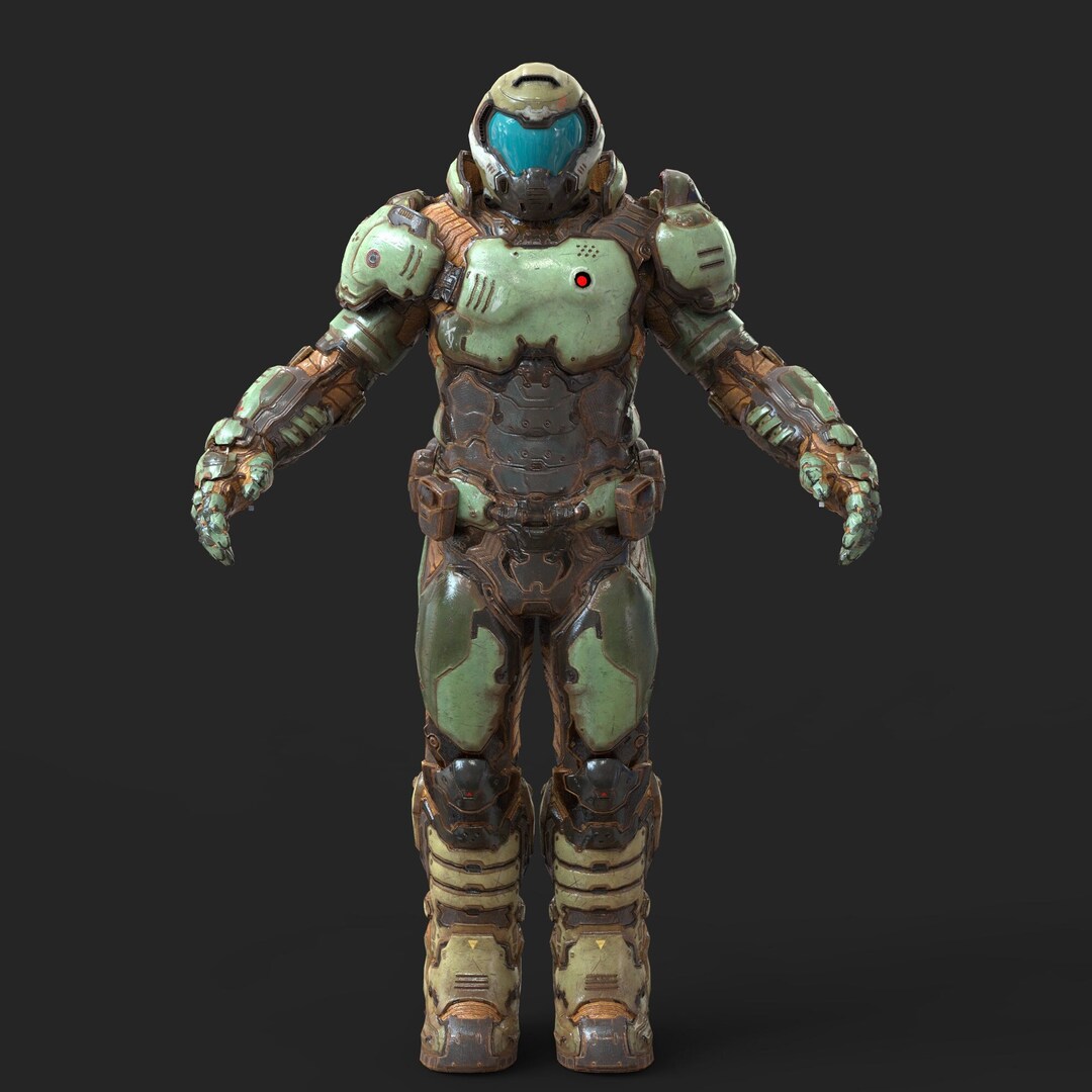 Doomguy 2016 Custom Full Body Wearable Armor With Helmet 3D Model STL ...