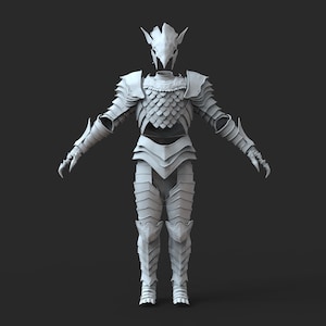 Maliketh Knight Custom Full Armor With Helmet Wearable 3D Model STL - Etsy