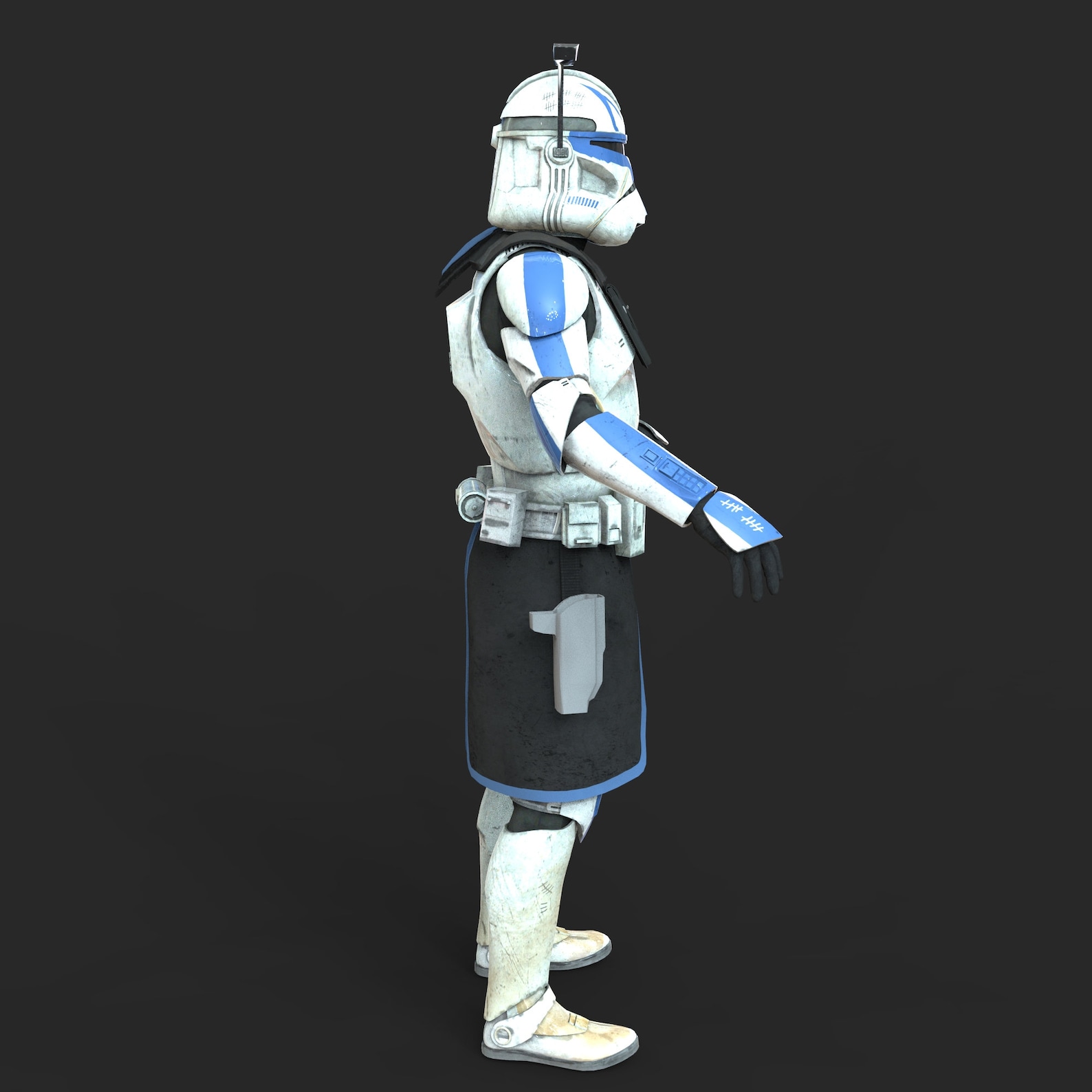 Captain Rex Phase 2 Custom Full Body Wearable Armor With Helmet 3D ...