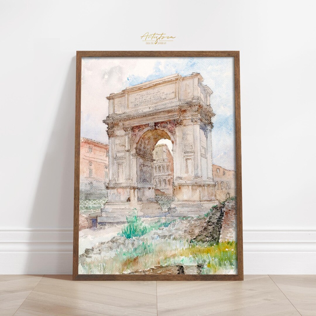 ROME Vintage Wall Art, Ancient ROME Digital Print, ROME Neutral ...