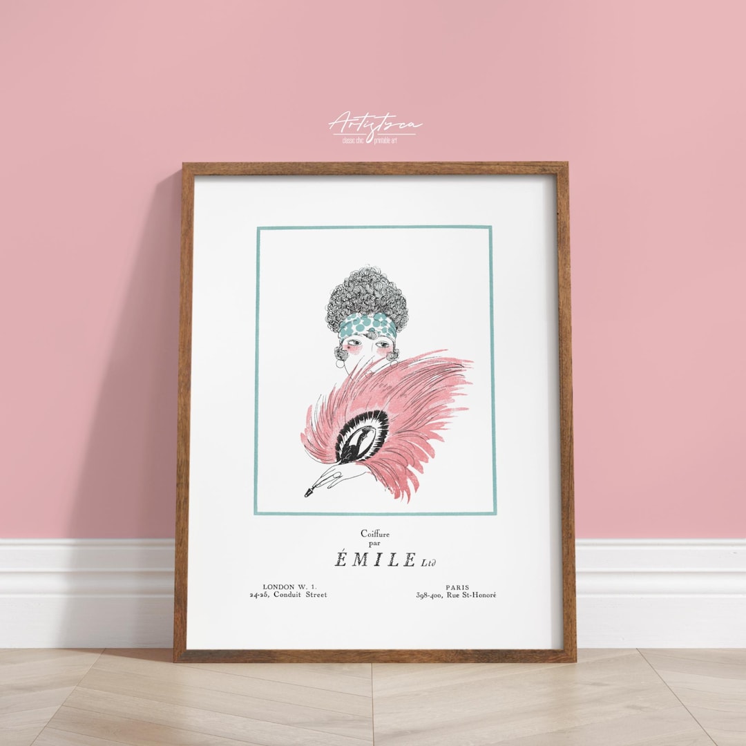 FRENCH Coquette Wall Art, COQUETTE Digital Print, Elegant Vintage ...
