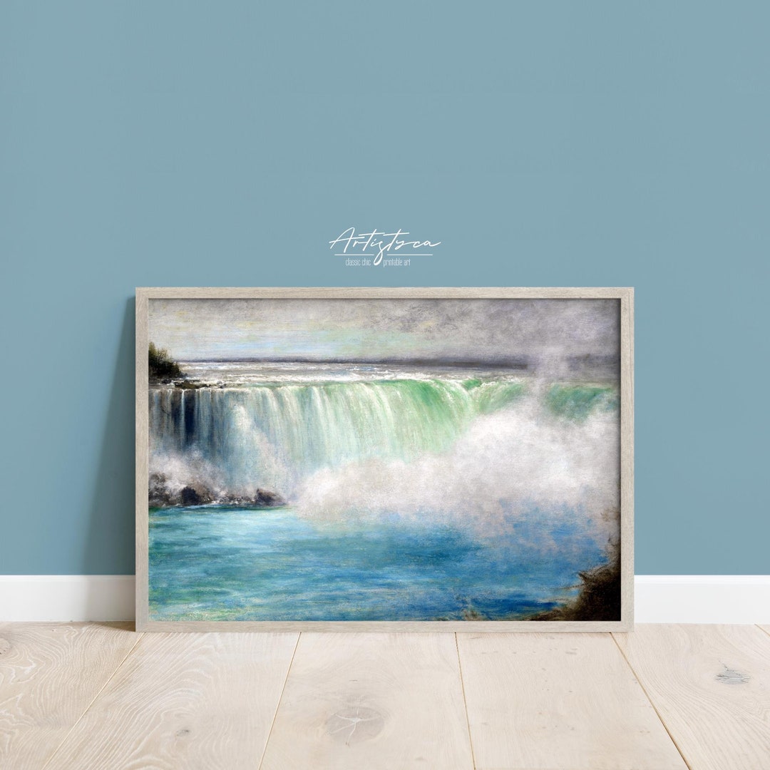 NIAGARA Falls, Printable Painting, Vintage Wall Art, NIAGARA Falls ...