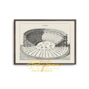 Arena of VERONA Sketch ITALIAN Wall Art Verona Digital Poster Verona ...