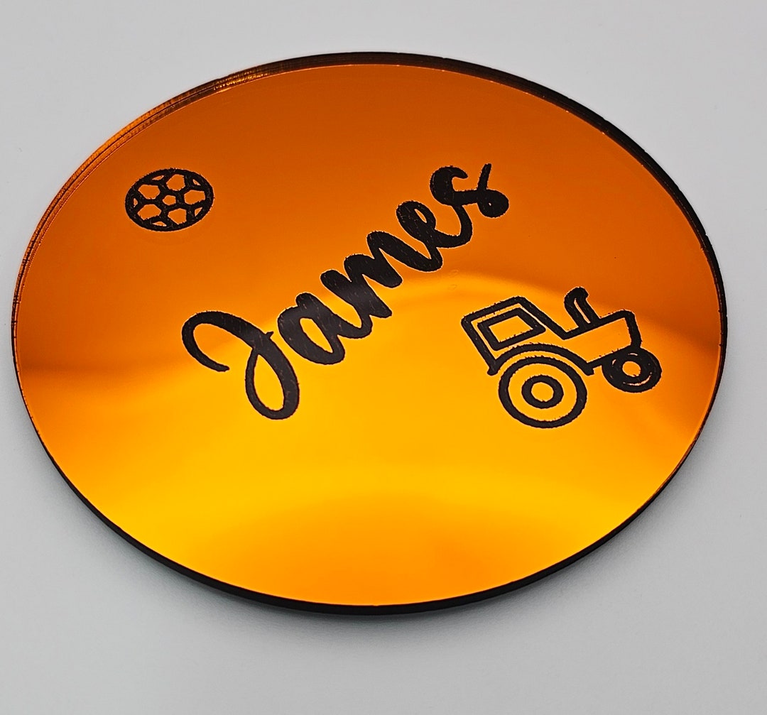 Mirrored Name Sign, Door Sign, Man Cave - Etsy