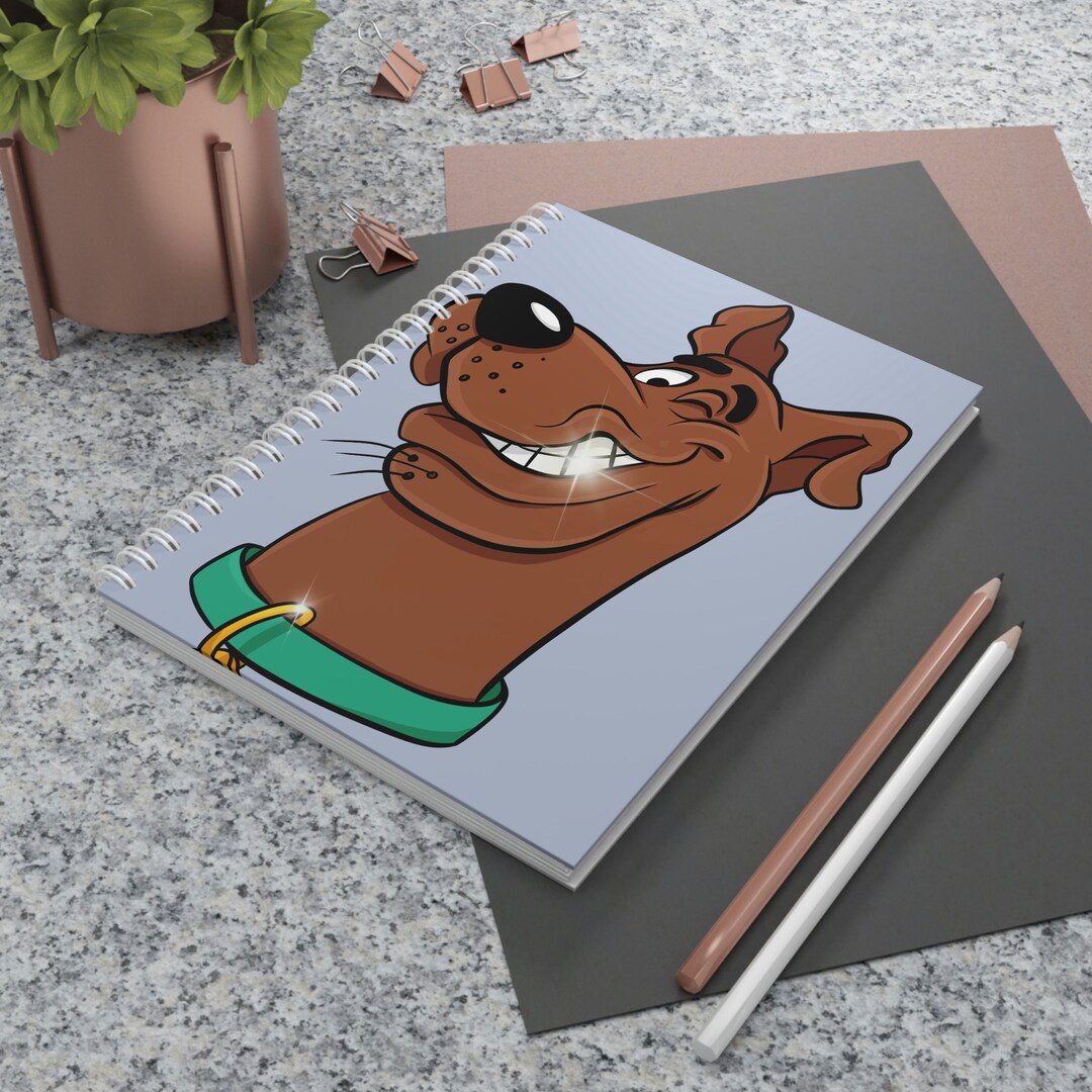 Spiral Notebook scooby by Designsbyeazy_vdb Cartoon Digital Drawing of ...