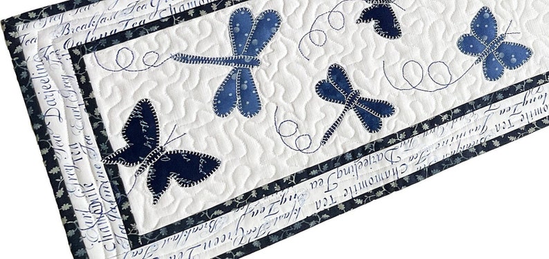 Meadow Wings, Quilt Pattern With Applique / PDF, Easy Scrap-friendly ...