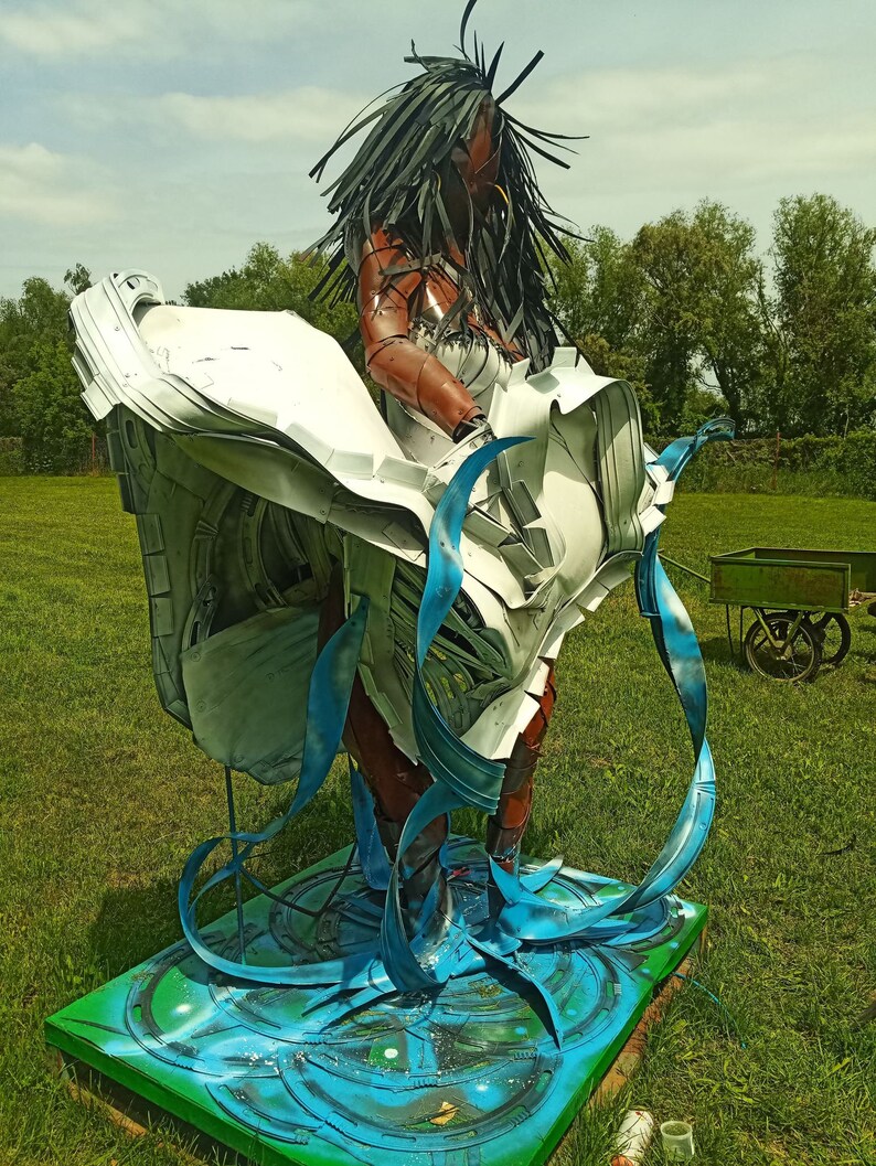 Trash, Art, Statue, Recycle, Plastic, Calypso, Handmade, Sculpture - Etsy