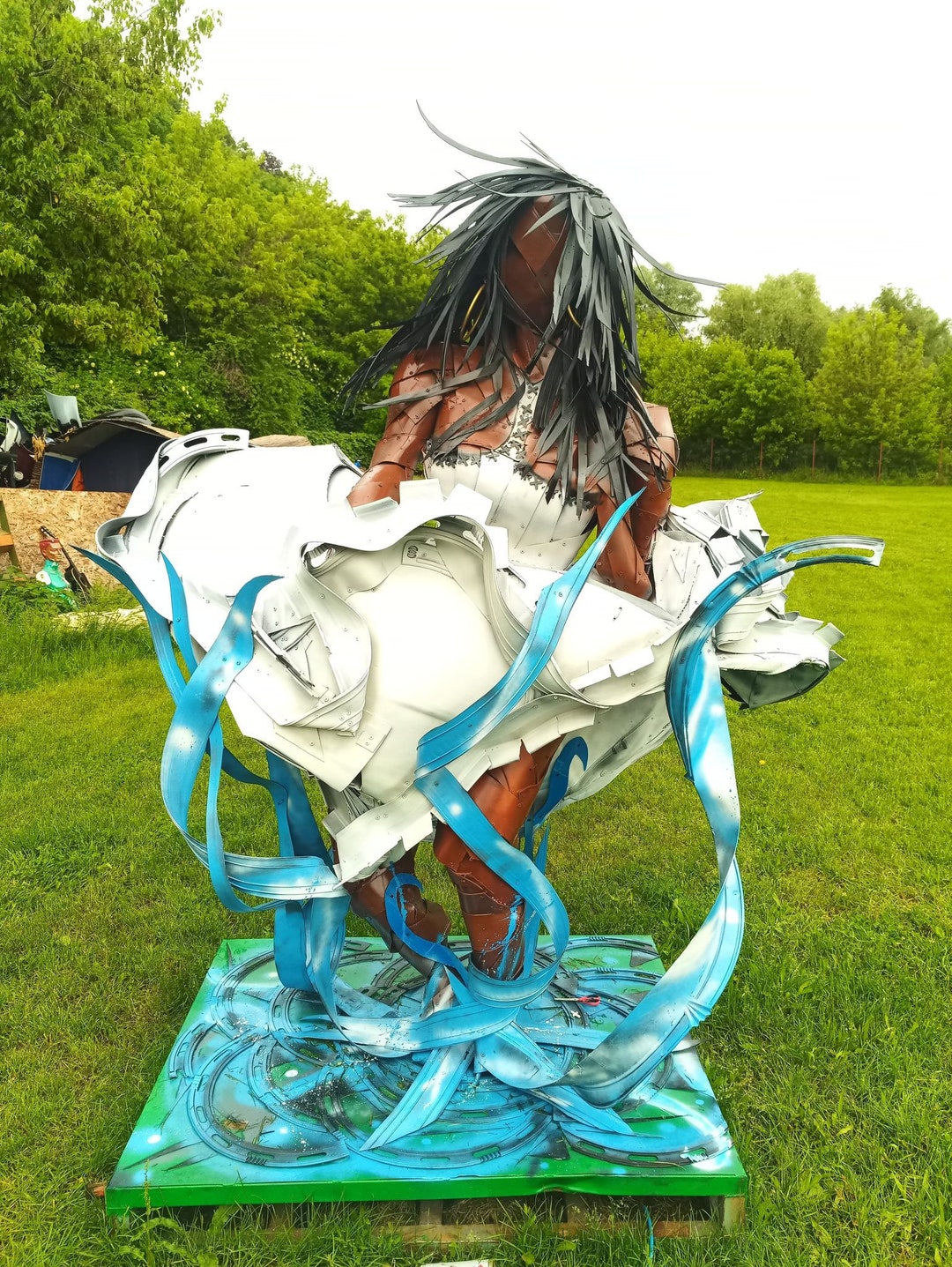 Trash, Art, Statue, Recycle, Plastic, Calypso, Handmade, Sculpture - Etsy