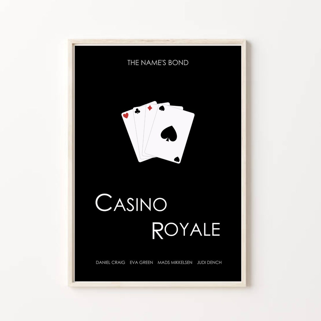 CASINO ROYALE POSTER James Bond Movie Poster Daniel Craig - Etsy