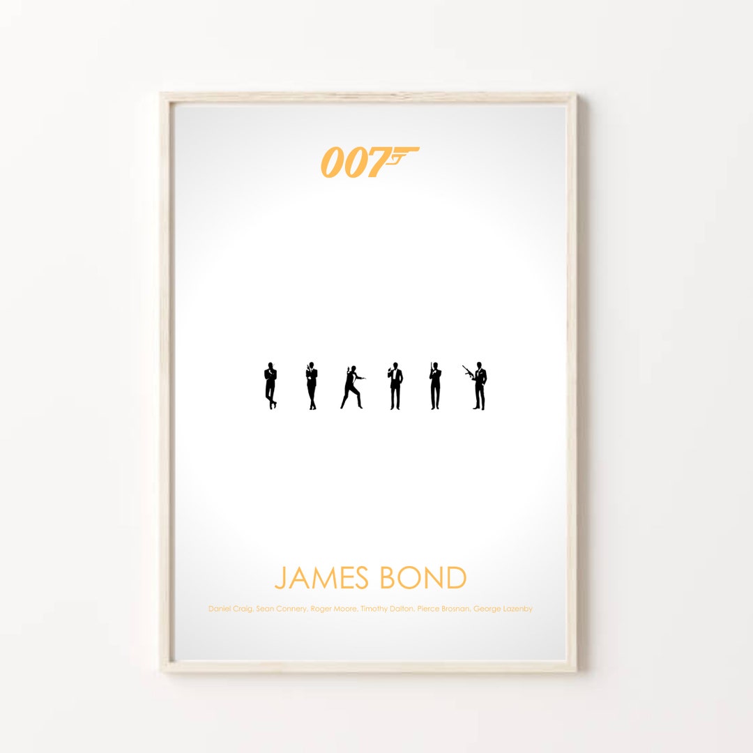 JAMES BOND LEGENDS Poster James Bond Movie Poster Daniel - Etsy