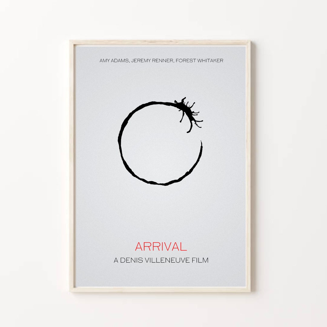 ARRIVAL POSTER Minimalist Arrival Poster, Denis Villeneuve Poster ...