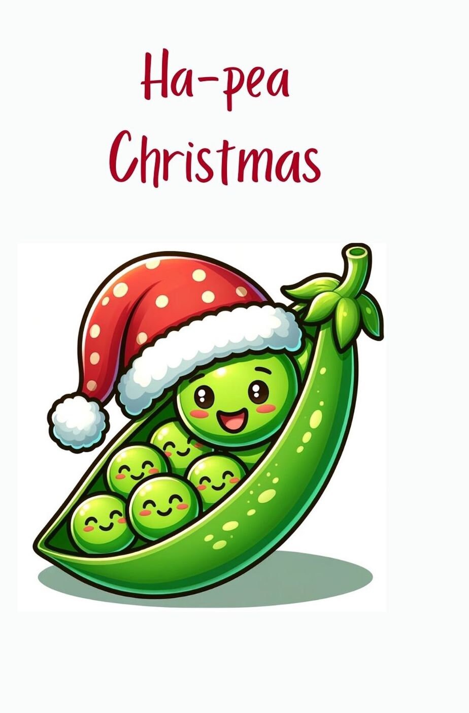 Ha-pea Christmas Cute Peas in a Pod Christmas Card - Etsy UK