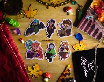 DSMP MCYT Halloween Pumpkin Stickers (dream, Gnf, Sapnap, Tubbo, Ranboo ...
