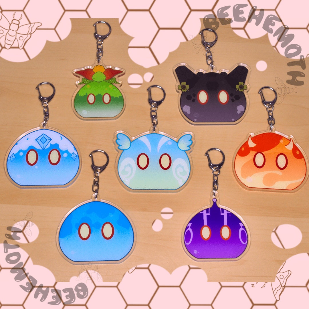Keychain Genshin Blobs - Etsy