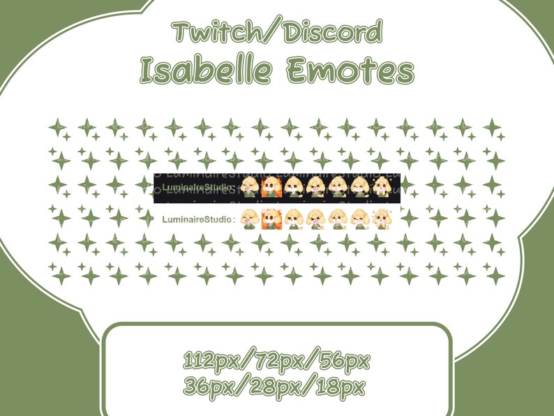 7 Isabelle From Animal Crossing Emotes for Twitch Streamers, Discord ...