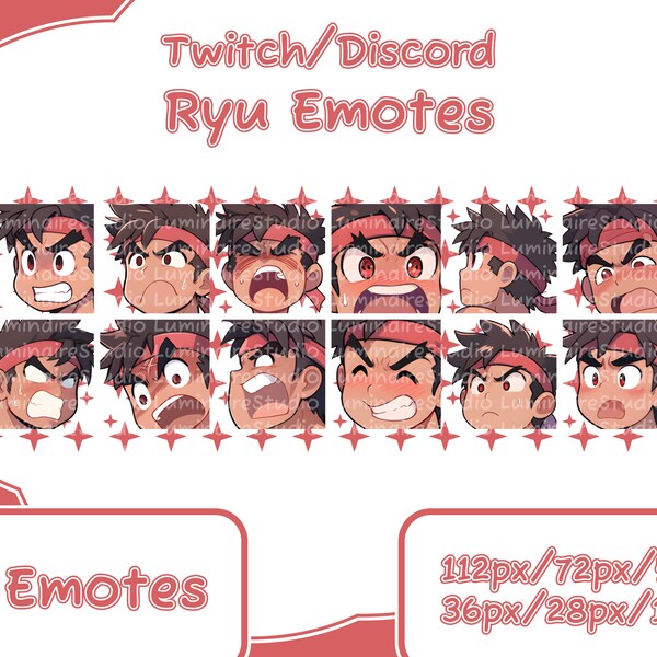 Anime Emotes Street Fighter - Etsy