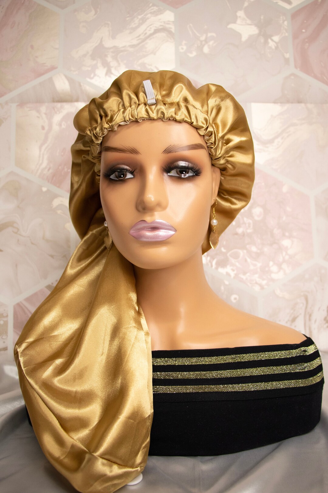 Long Hair Bonnet, Bonnet for Sleeping, for Braids, Double Layered ...
