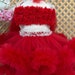 Red Baby Girl Tulle Dress, Girl Puffy Dress, Red Girl Photoshoot Dress, Toddler Tulle Party ...