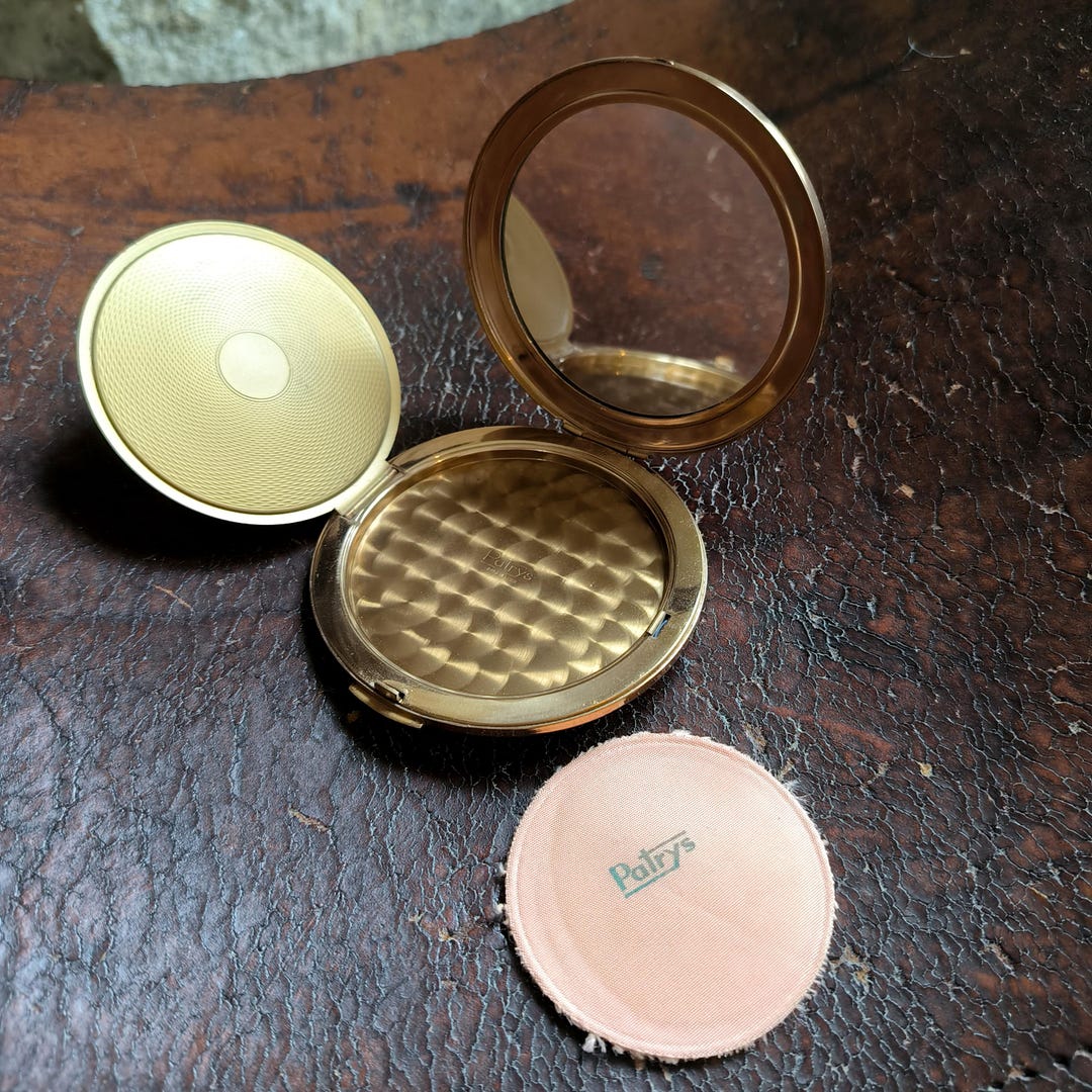 Very Beautiful, Vintage, French, Gold Metal With Black Enamel Inlay ...