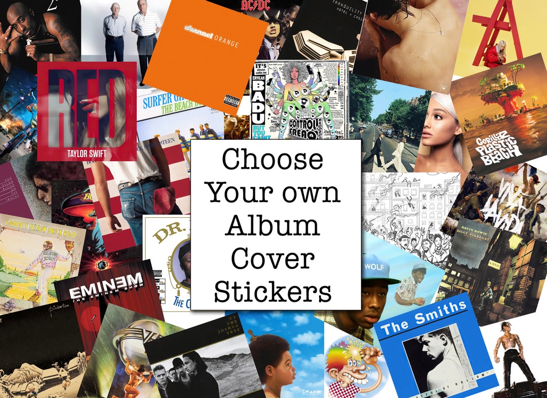 Choose Your Own Album Cover Stickers, High Gloss and High Tech Film ...