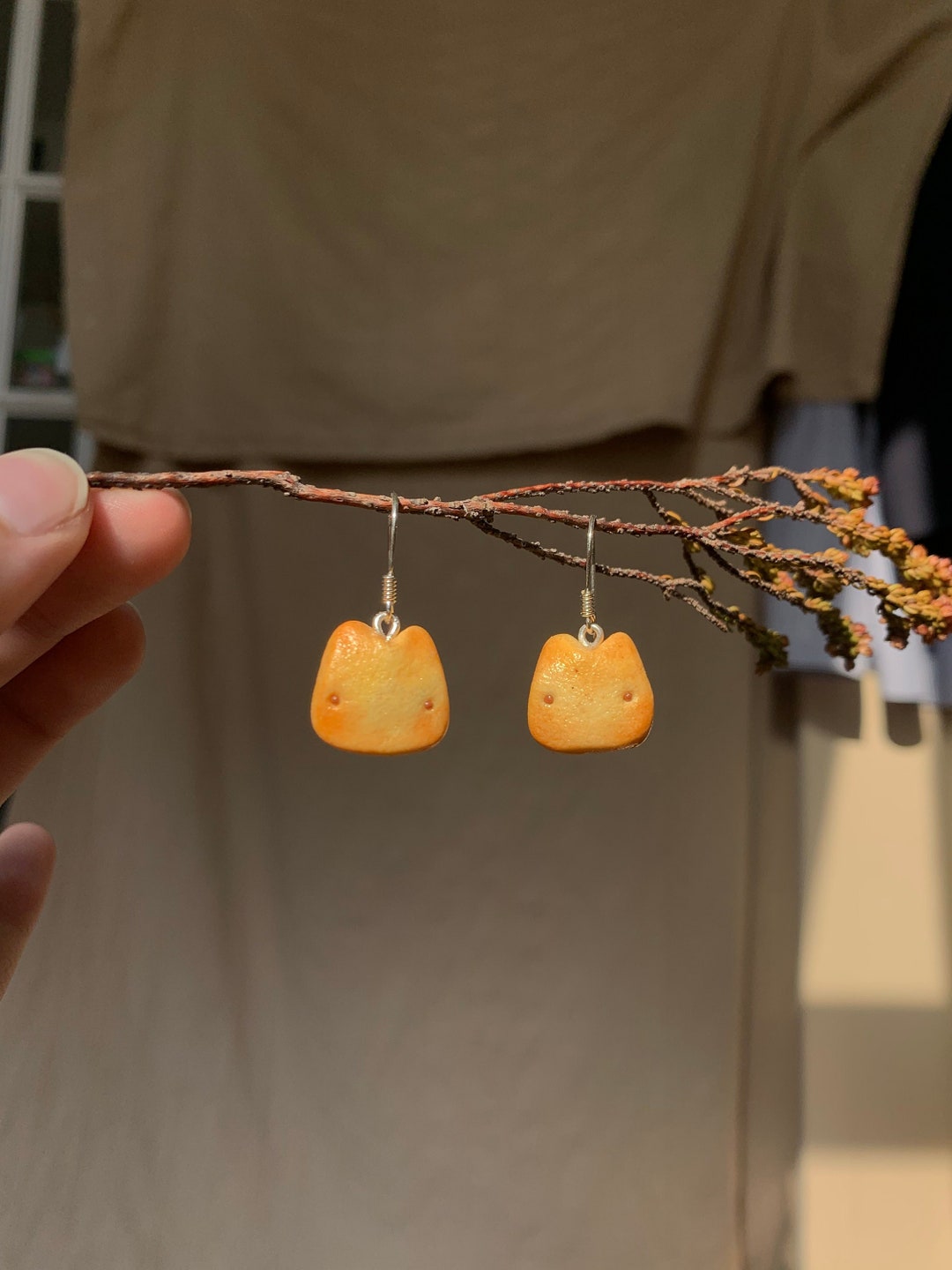 Cookie Cats Earrings Bakery Earrings Realistic Pastry - Etsy