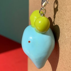 Cute Blueberry Cute Polymer Clay Keychain Blue Berry - Etsy