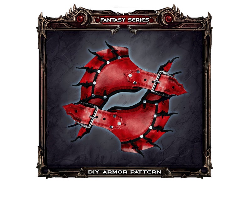 Fantasy Spaulder Pattern Leather Armor Pattern Pdf and - Etsy