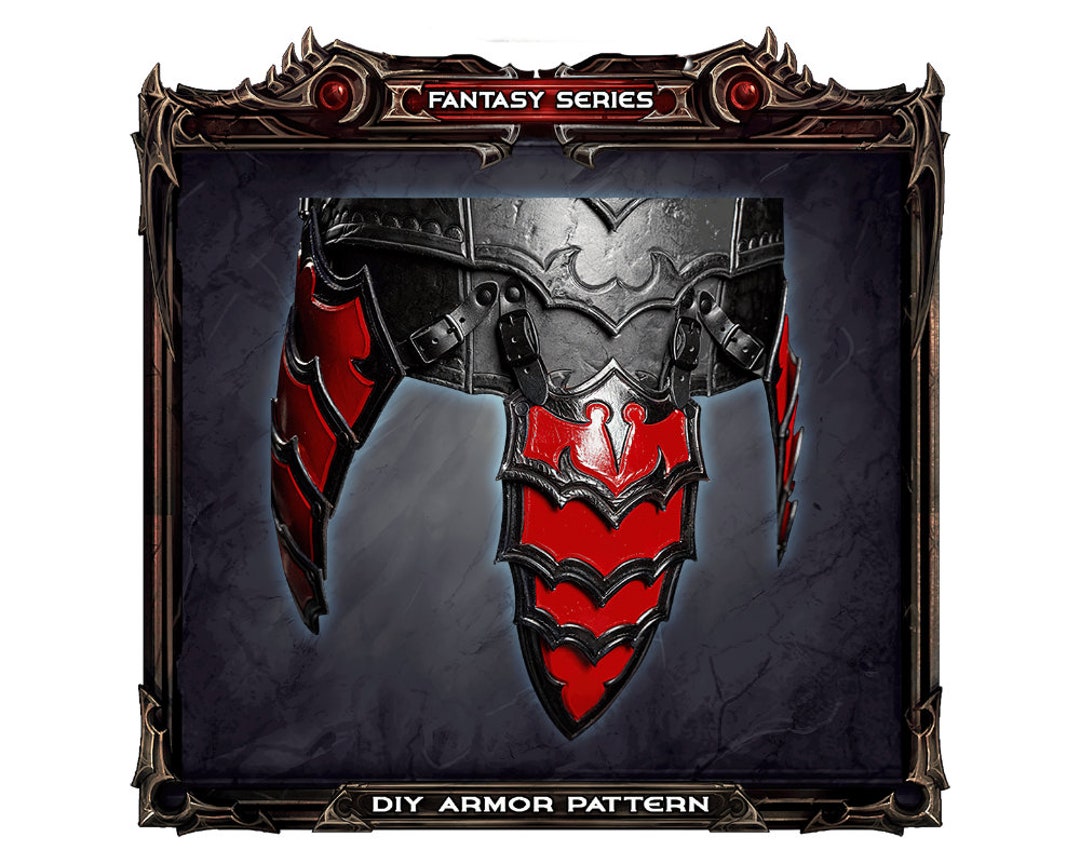 Fantasy Tassets Armor Pattern With Video Tutorial — Leather or Foam PDF ...