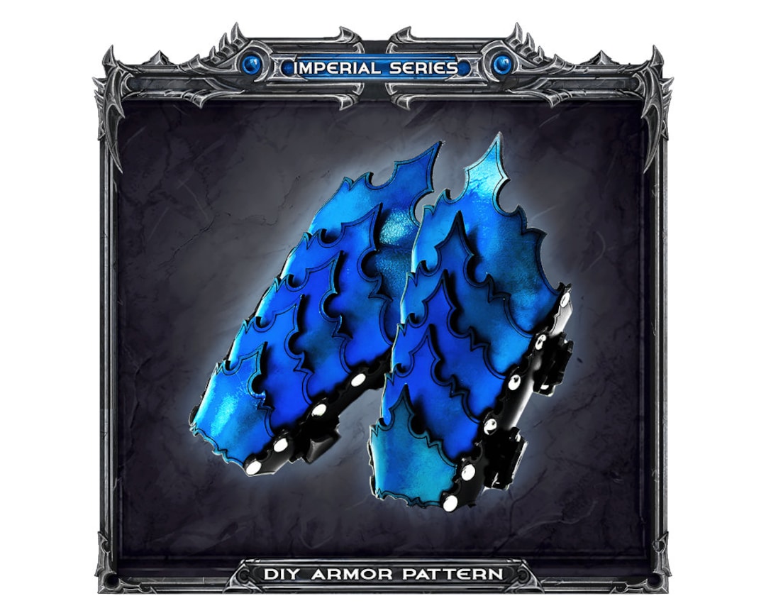 Imperial Knight Bracers & Cuffs Armor Pattern With Video Tutorial — PDF ...