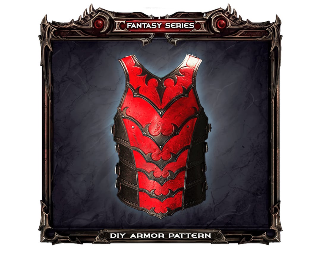 Fantasy Breastplate Armor Pattern Digital PDF and VIDEO Tutorial - for ...