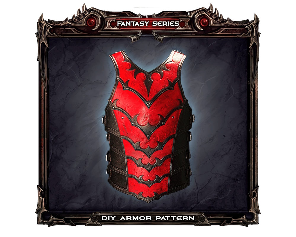 Fantasy Breastplate Armor Pattern With Video Tutorial — Leather or Foam ...