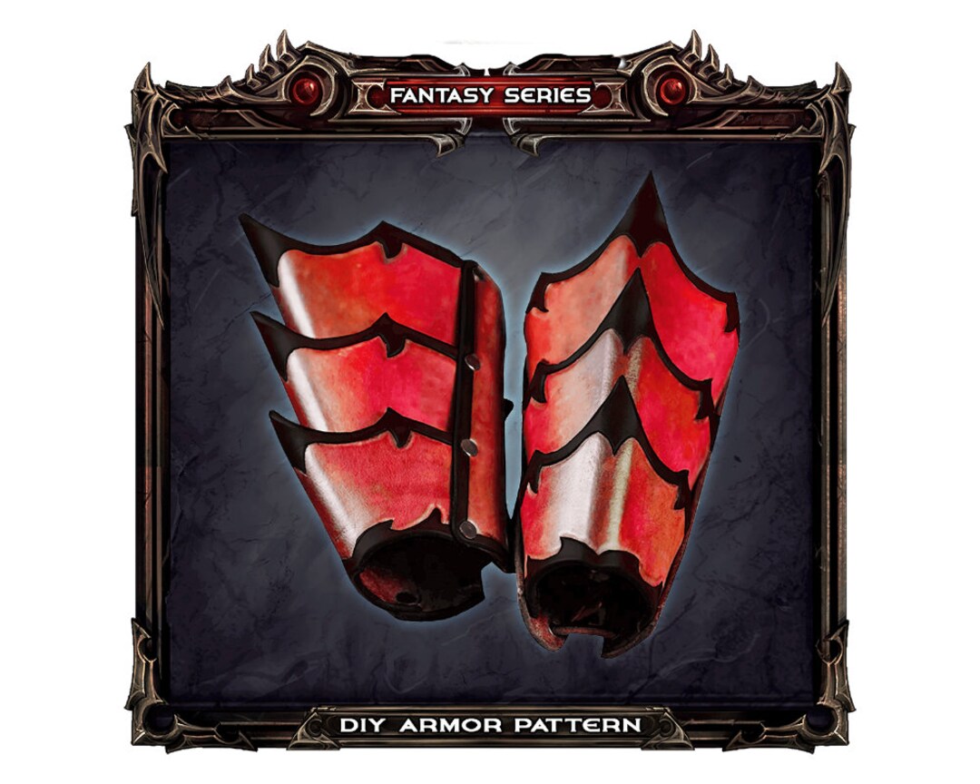 Fantasy Bracers Armor Pattern Digital PDF and VIDEO Tutorial - for ...