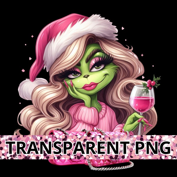 Pink Grinch Transparent Png - Etsy