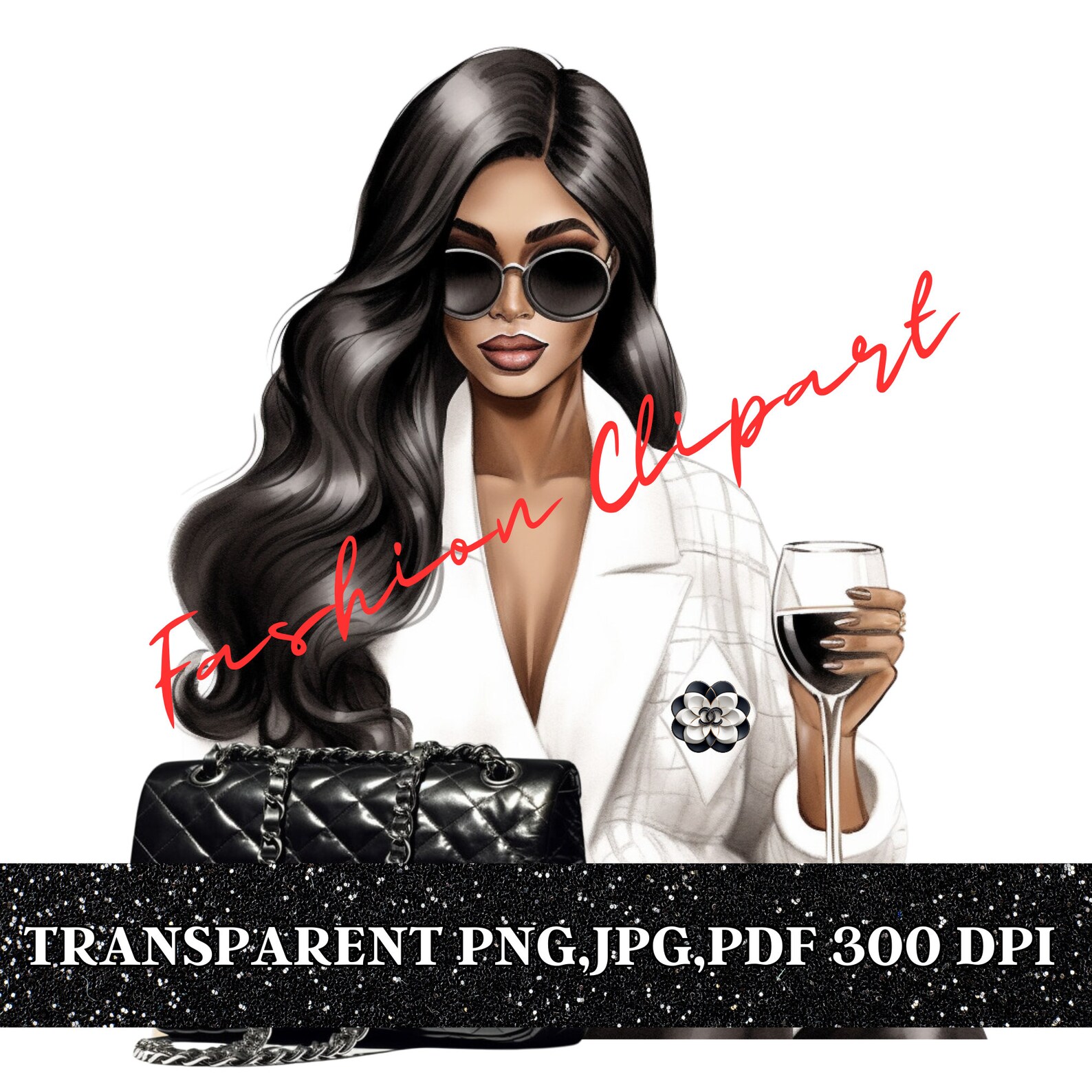Black Girl Magic Clipart Transparent PNG African American - Etsy