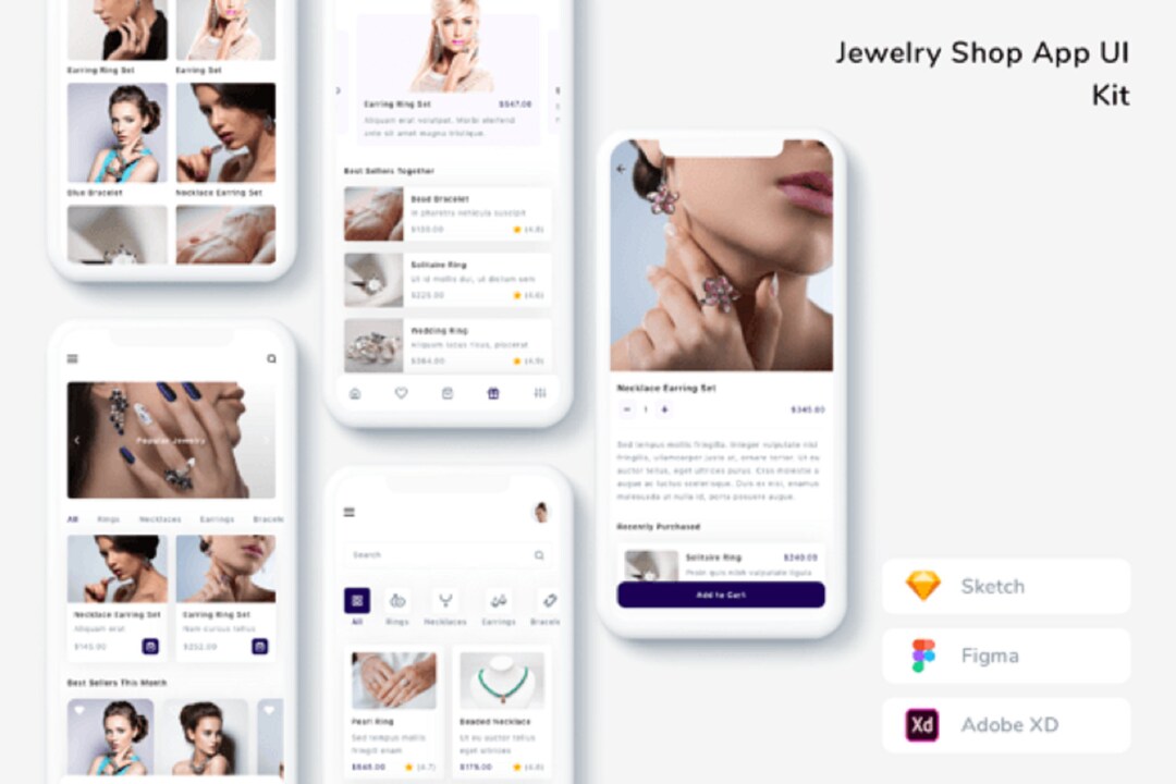 Jewelry-shop-app-ui-kit-graphics - Etsy