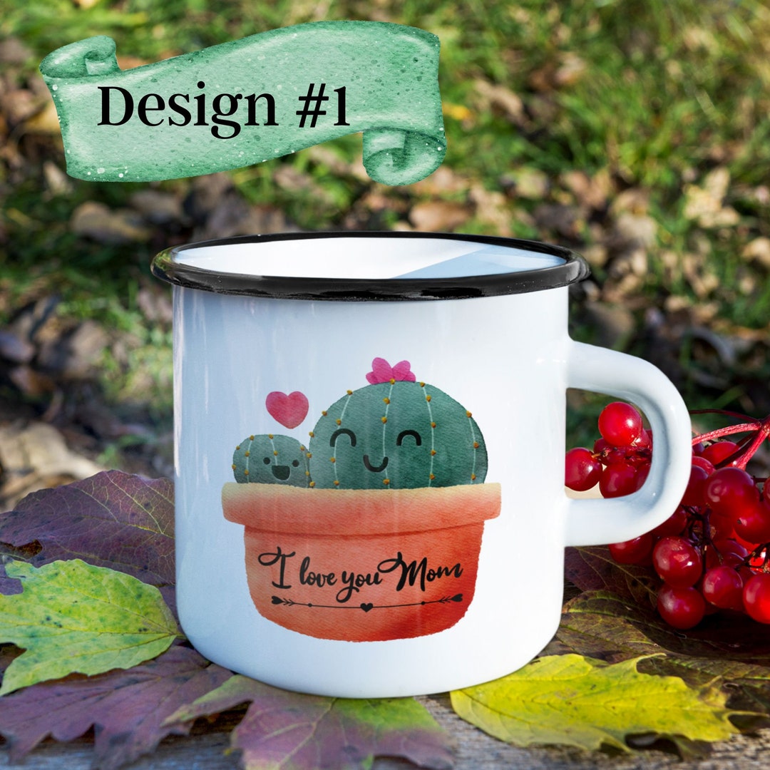 Mothers Day Enamel Mug Available in 9 Different Designs, Best Mom Ever ...