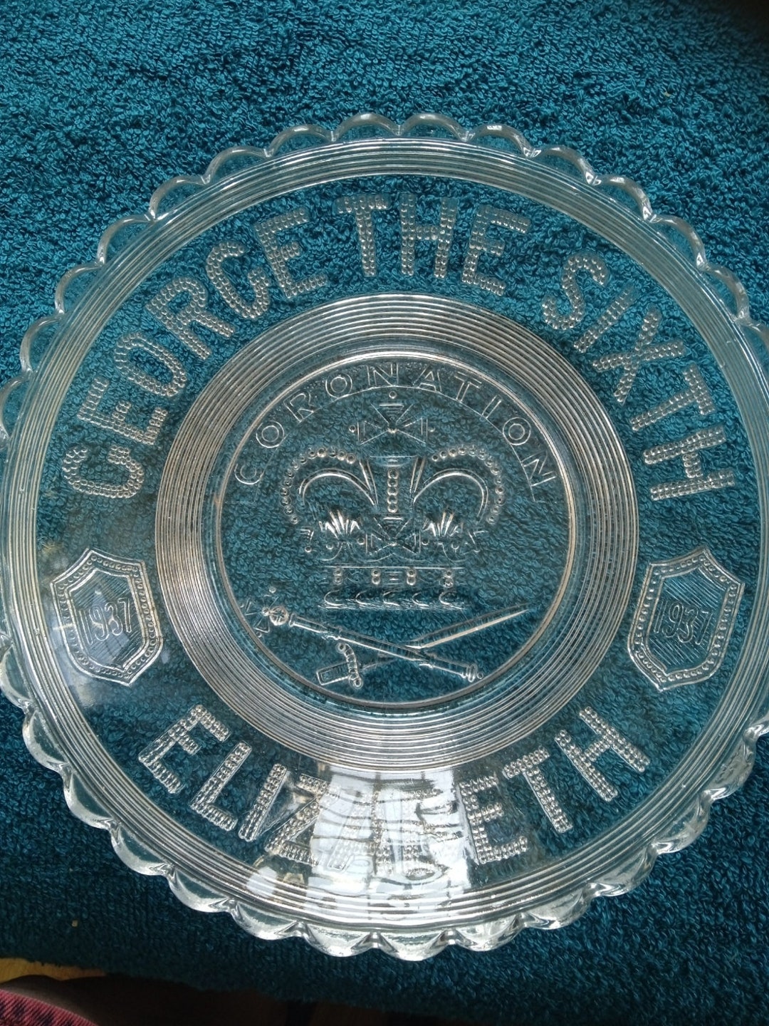 King George Coronation Plate 1937 - Etsy