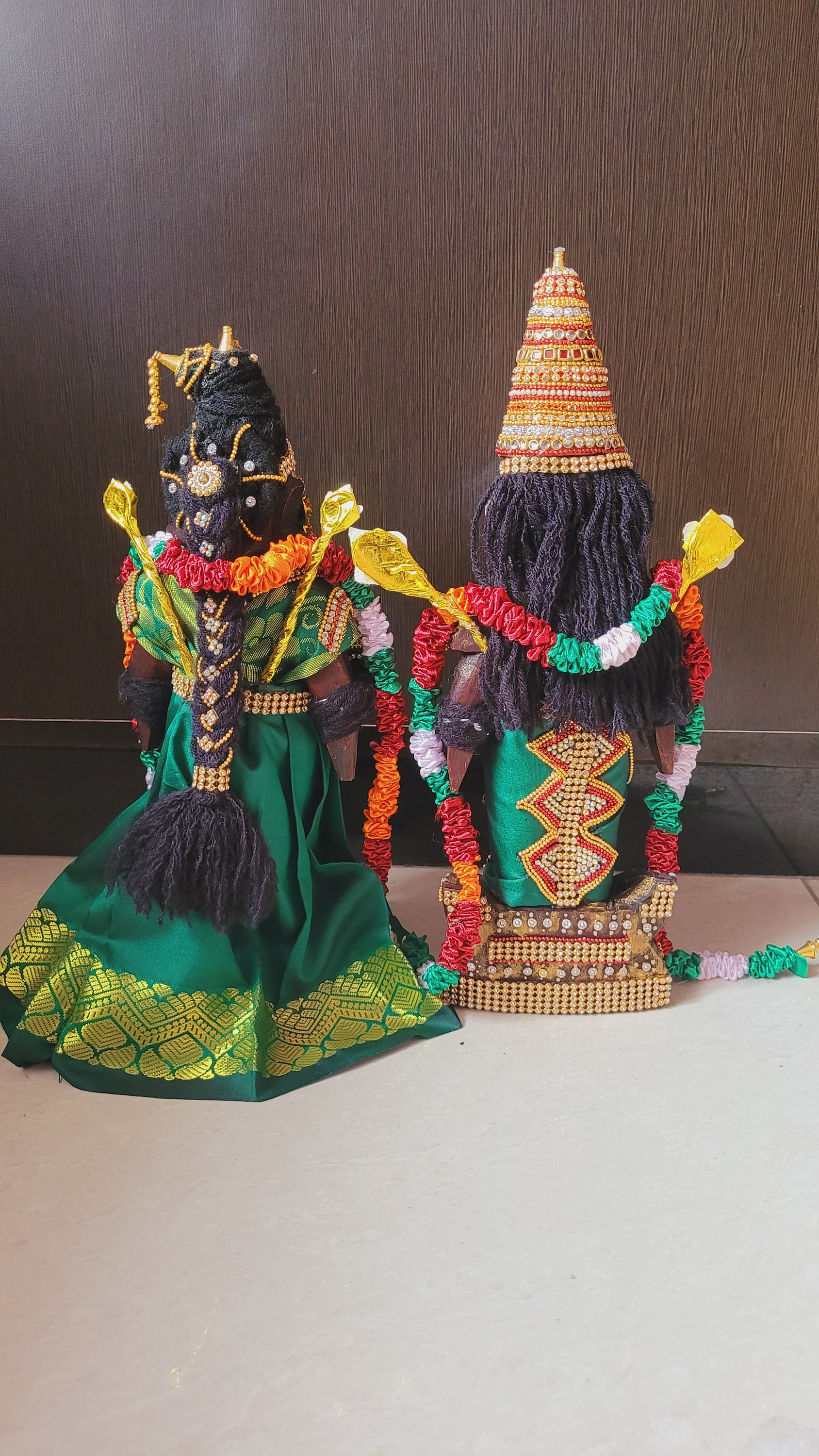 Traditional Marapachi Wooden Dolls, Handcrafted Indian Art, Spiritual ...