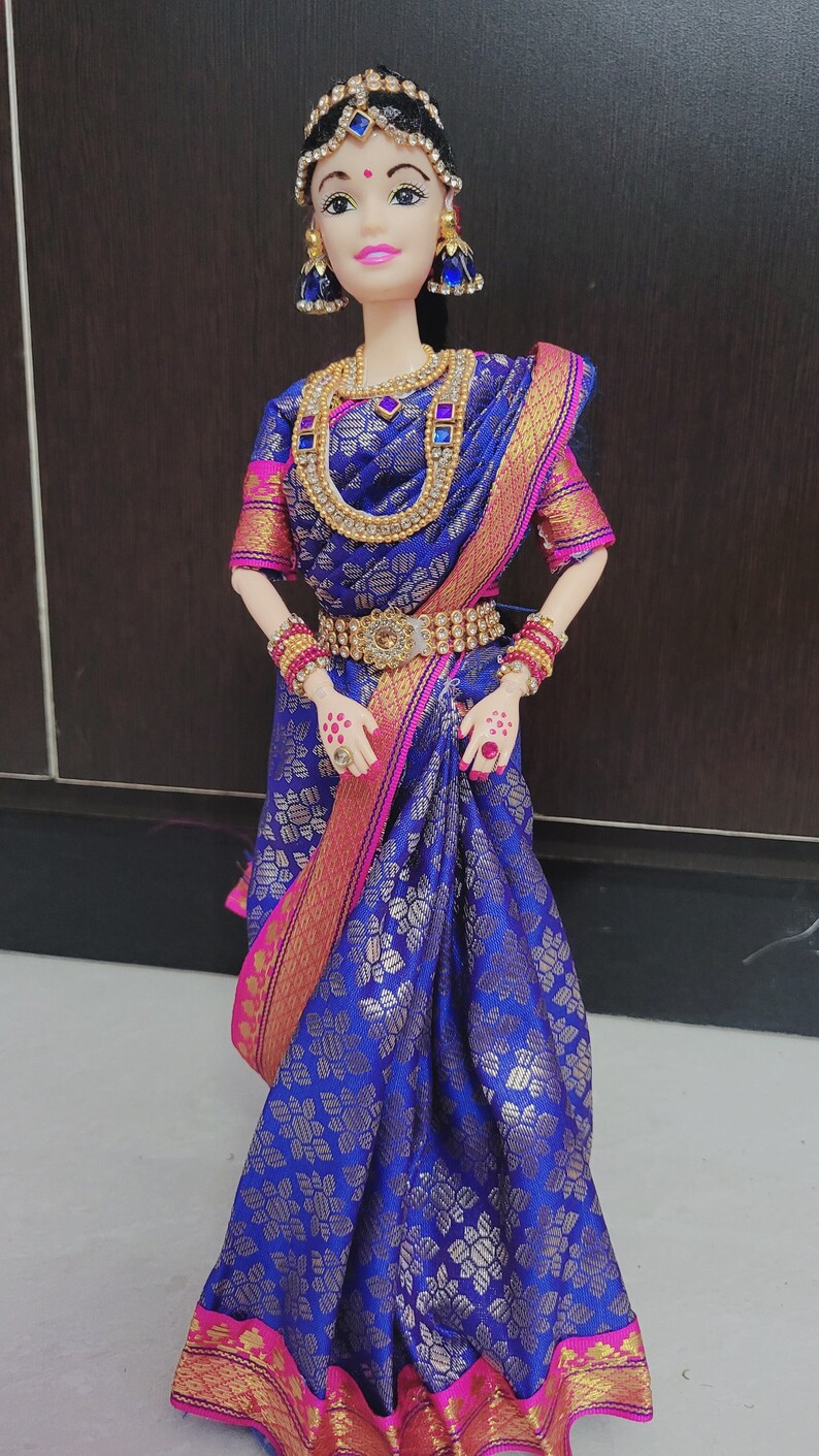 Cultural Saree Barbie Doll, Handcrafted Welcome Decor, Ideal for ...